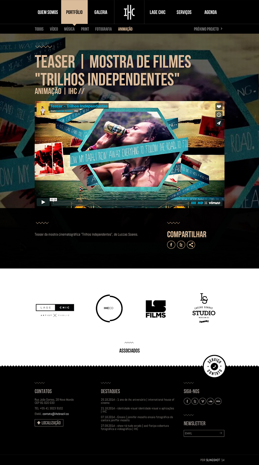 IHC - Website ‹ Slingshot Comunicação e Multimédia